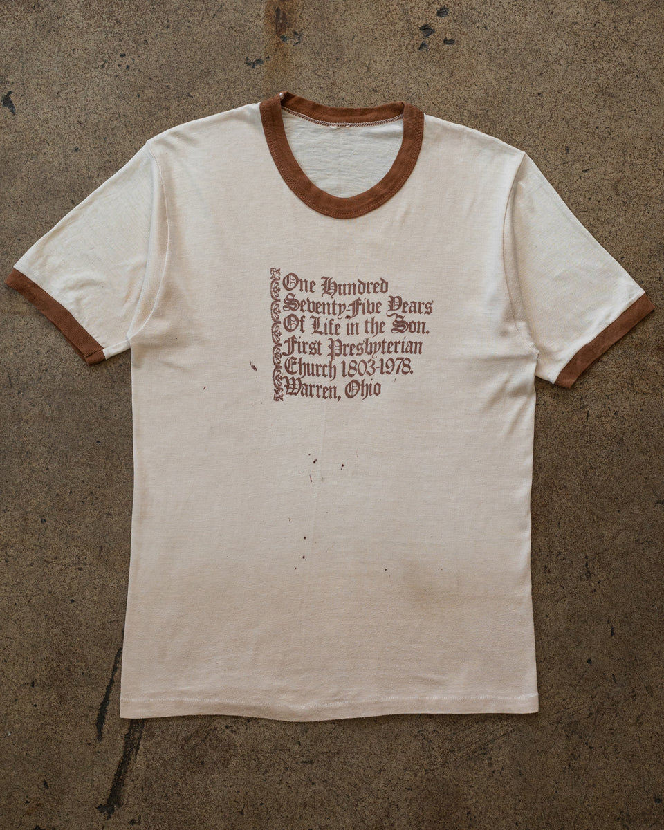 Single Stitched "Presbyterian Church" Ringer Tee - 1970s – UNSOUND RAGS