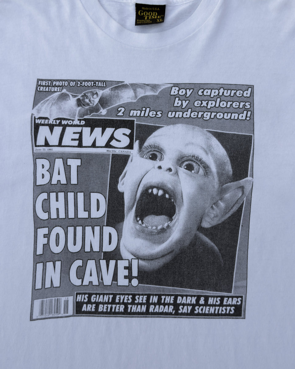 VINTAGE 1990S BAT CHILD TABLOID TEE – UNSOUND RAGS