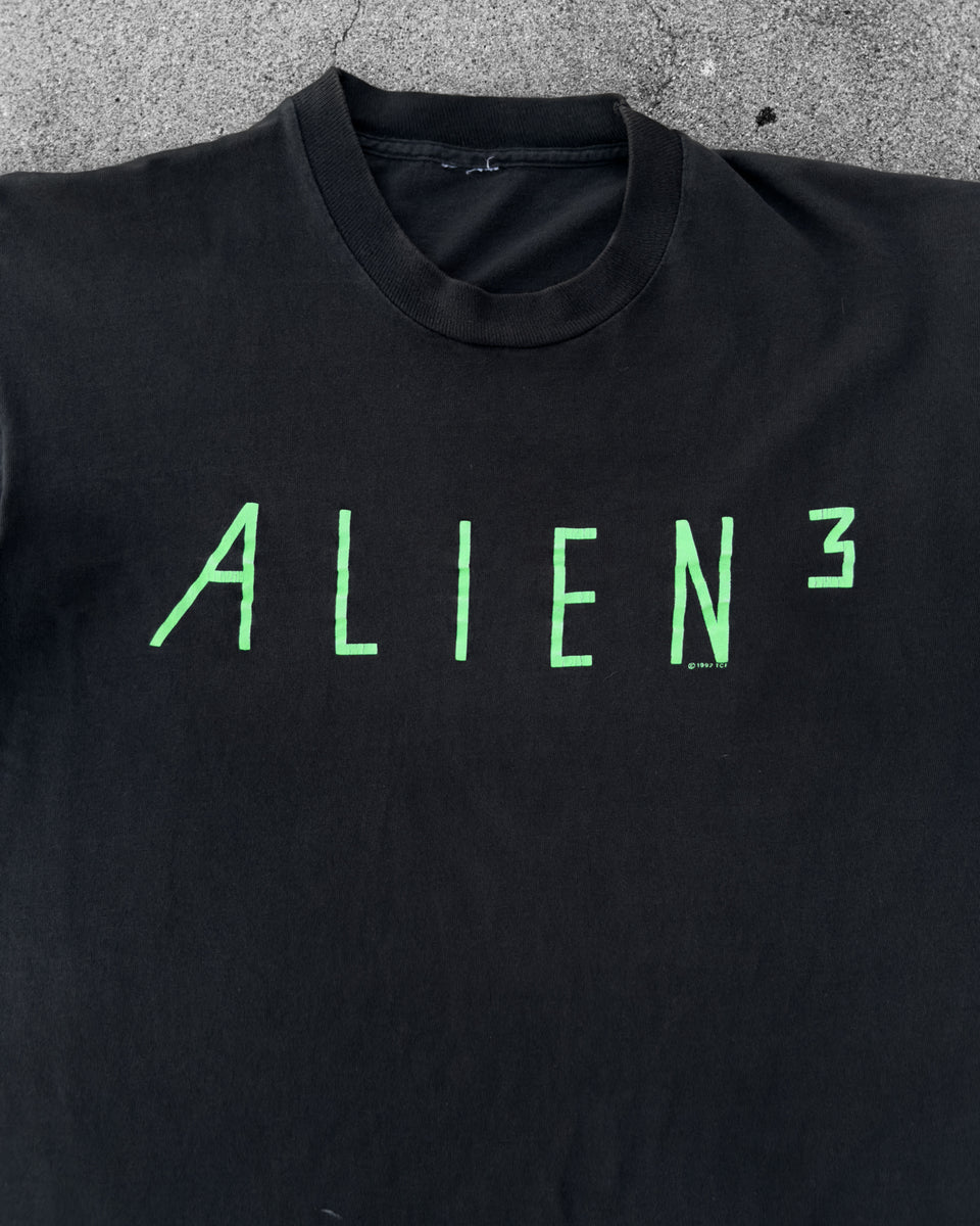VINTAGE 1990S 'ALIEN 3' FADED BLACK TEE – UNSOUND RAGS