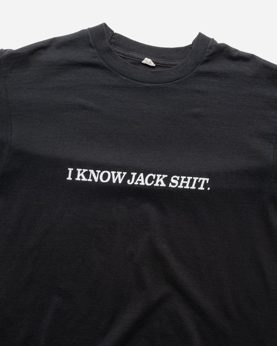 VINTAGE 1980S 'I KNOW JACK SHIT' T-SHIRT – UNSOUND RAGS