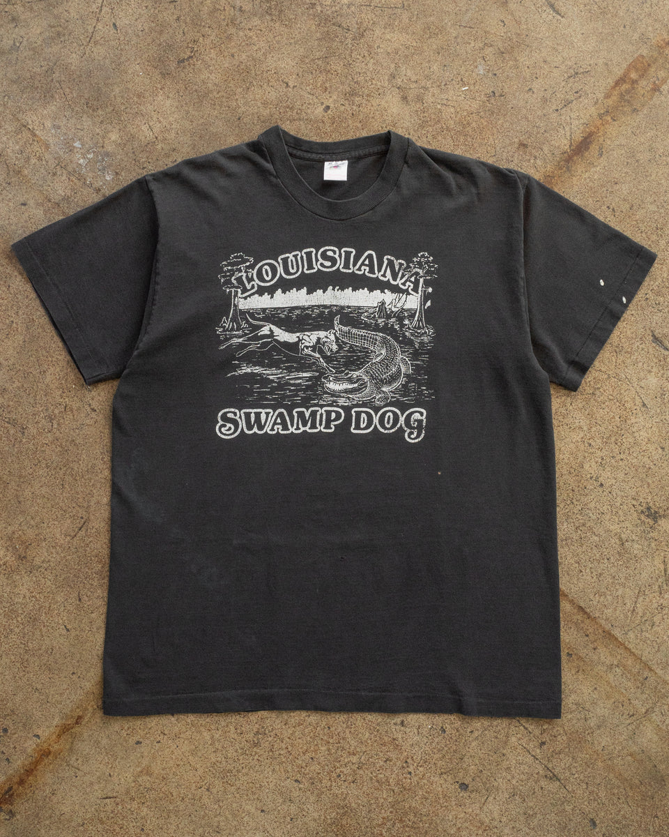 Single Stitched "Louisiana Swamp Dog" Painted Tee - 1990s – UNSOUND RAGS