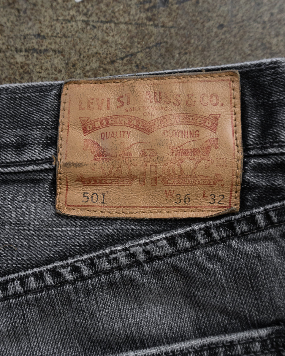Levi's 501 Charcoal Grey Baggy Jeans - 1990s – UNSOUND RAGS
