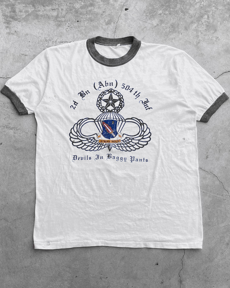 Single Stitched "Devils In Baggy Pants" Ringer Tee - 1990s – UNSOUND RAGS