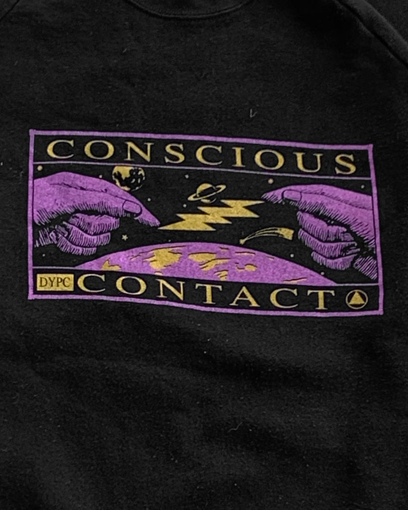 “Conscious Contact” Raglan - 1990s – UNSOUND RAGS