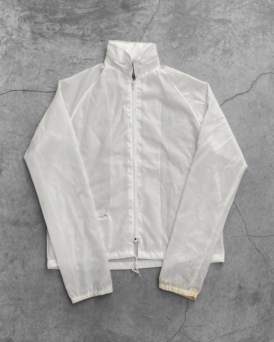 Translucent White Rain Jacket - 1970s – UNSOUND RAGS