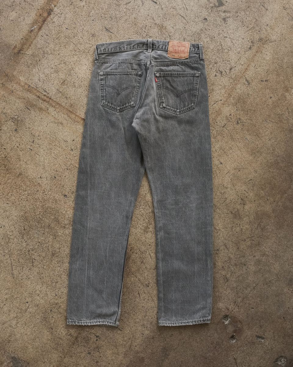 Levi's 501 Charcoal Grey Repaired Jeans - 1990s – UNSOUND RAGS
