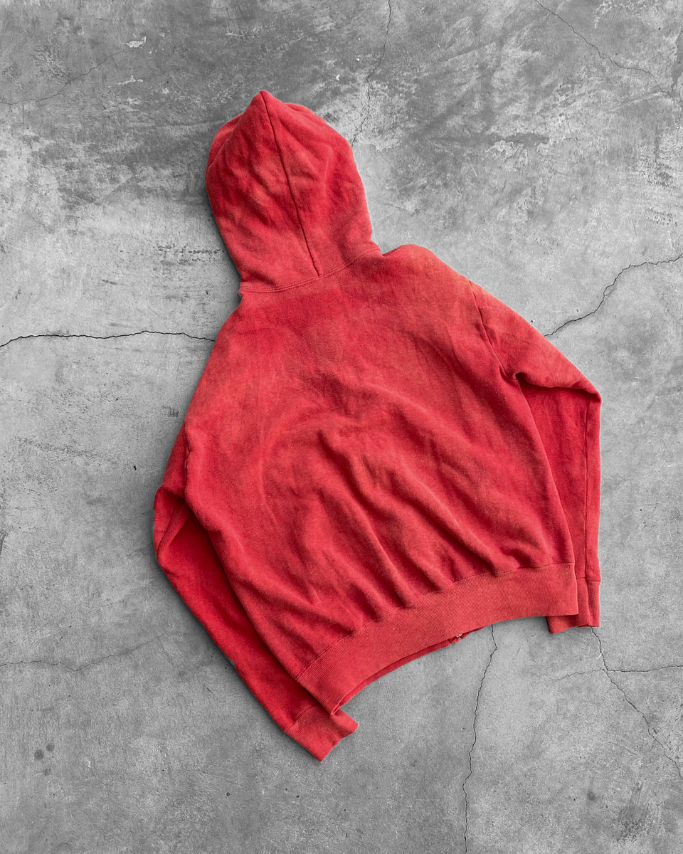Sun Faded Red Hooded Sweatshirt - 1970s – UNSOUND RAGS