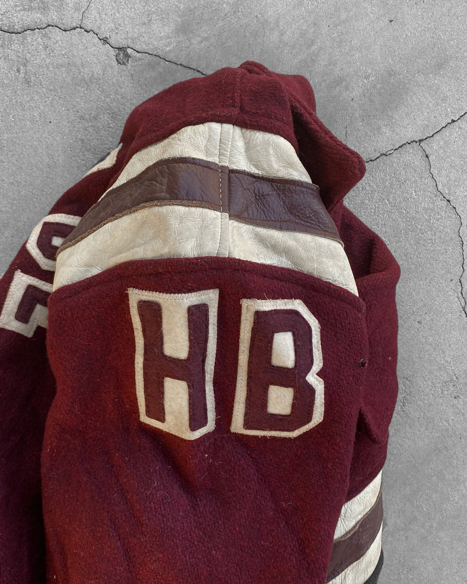 Ox Blood "Riverside" Varsity Jacket - 1980s – UNSOUND RAGS