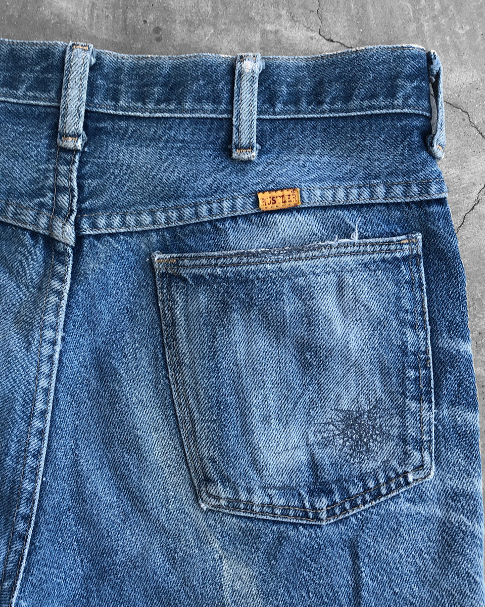 Rustler Sun Faded Flared Denim Jeans - 1970s – UNSOUND RAGS