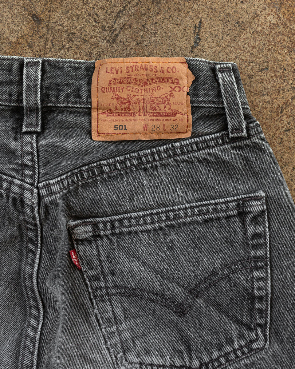 Levi's 501 Faded Charcoal Grey Jeans - 1990s – UNSOUND RAGS
