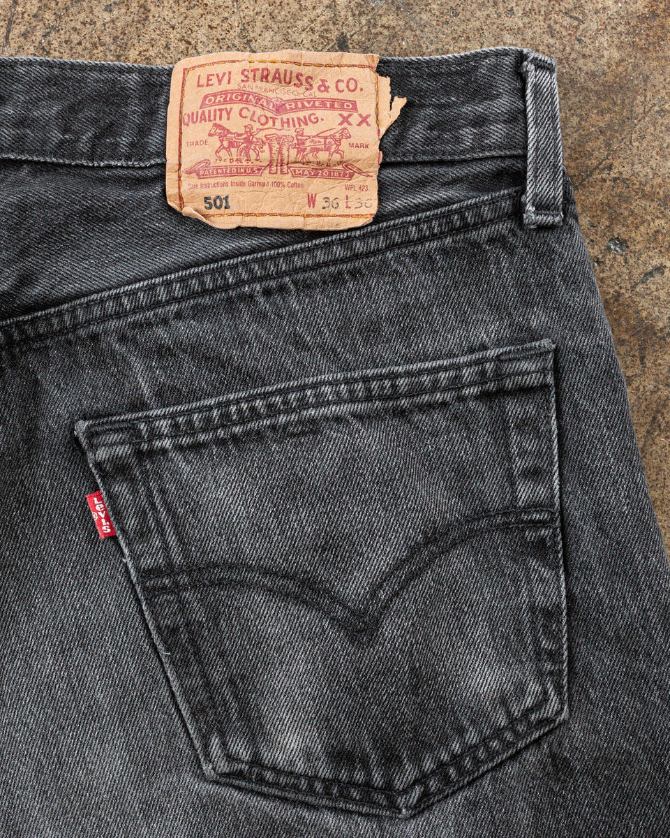 Levi's 501 Charcoal Grey Jeans - 1990s – UNSOUND RAGS