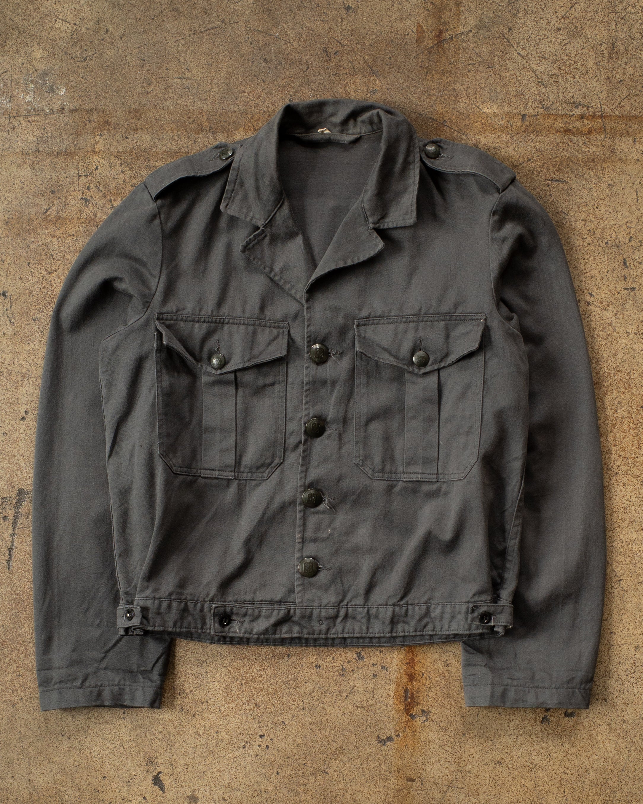 Charcoal Grey Military Officer Jacket - 1970s – UNSOUND RAGS