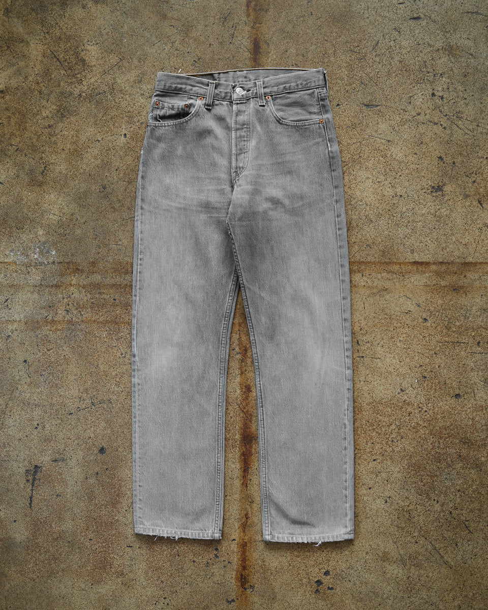 Levi's 501 Charcoal Grey Repaired Jeans - 1990s – UNSOUND RAGS