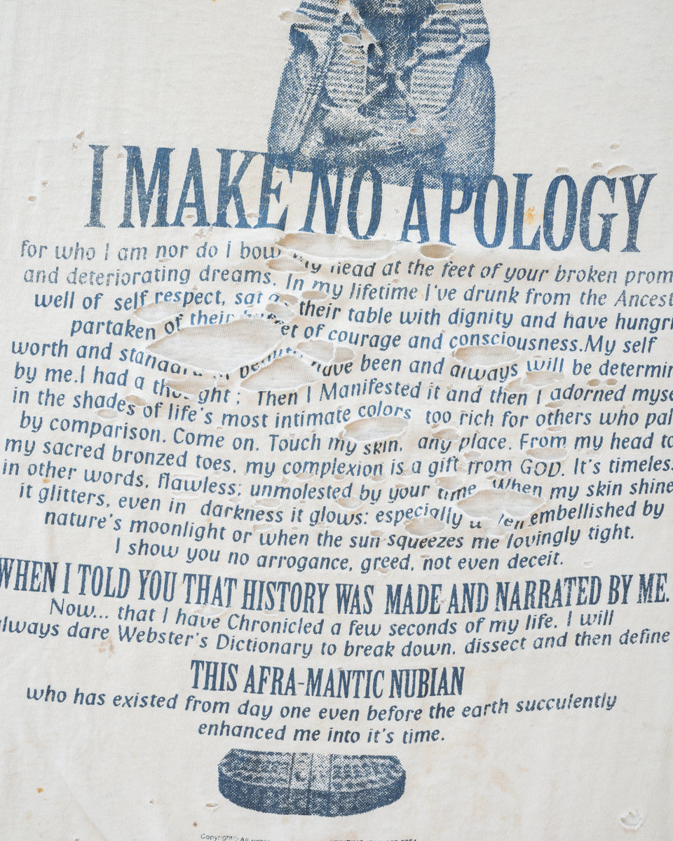 Thrashed "I Make No Apology" Tee – UNSOUND RAGS