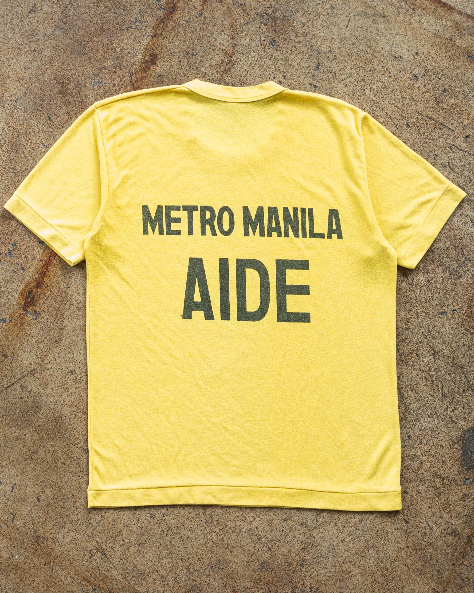 Single Stitched "Metro Manila Aide" Tee - 1980s – UNSOUND RAGS